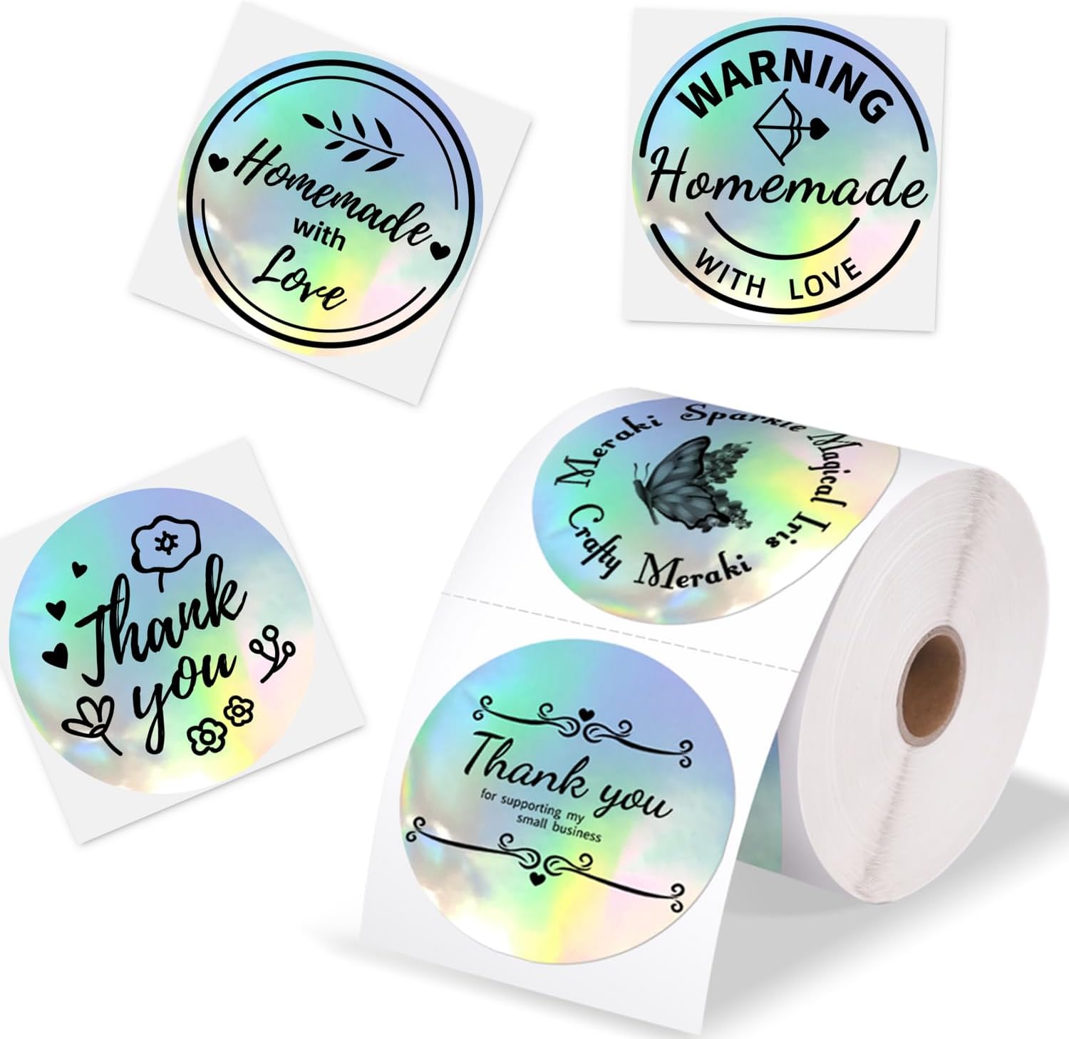 Amazon.com : Bekhuz Round Colored Thermal Labels 2 inch, Custom Circle ...