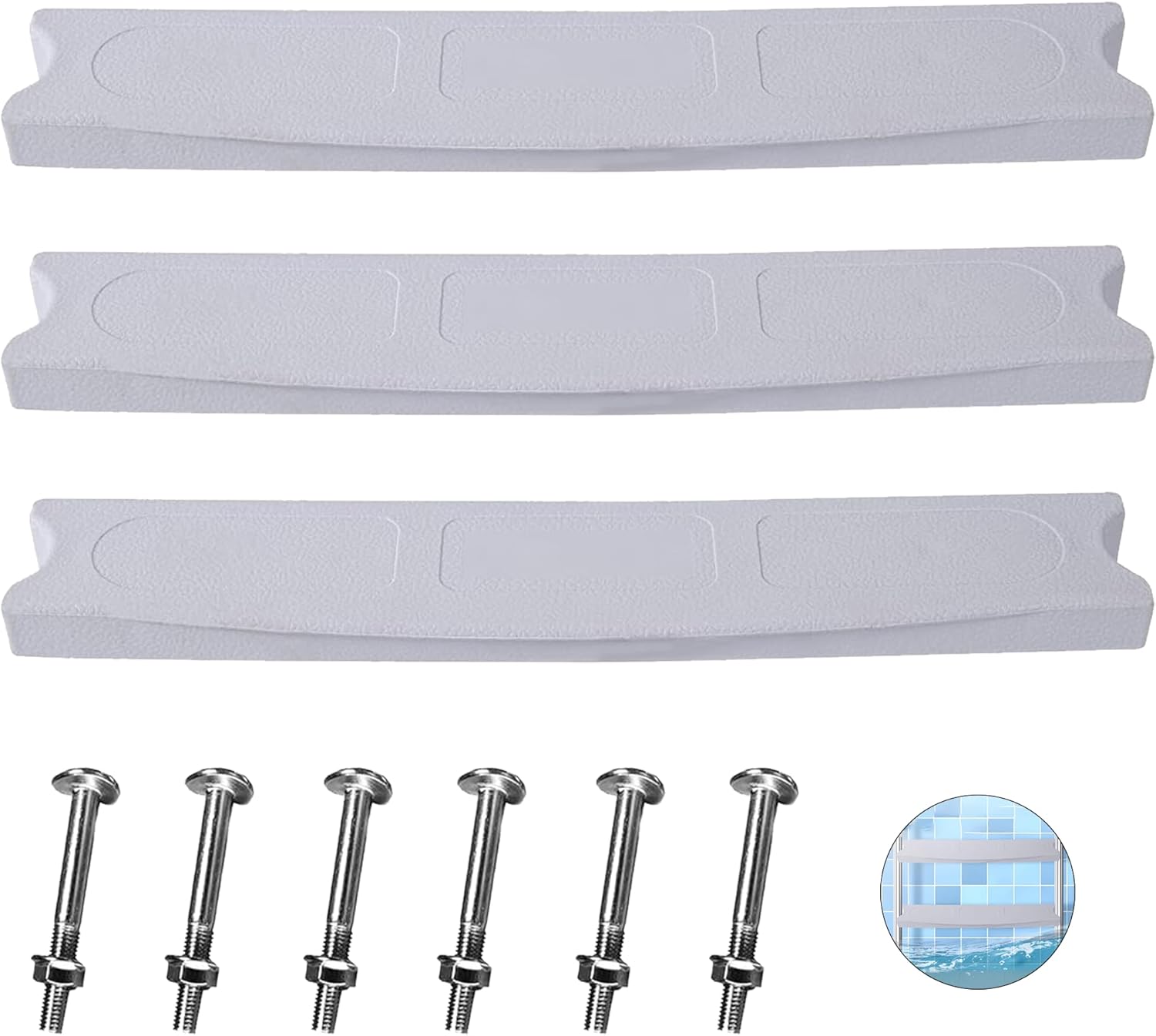 Amazon.com : TonGass (3-Pack, White) Universal Fit for 17.3" Swimming ...