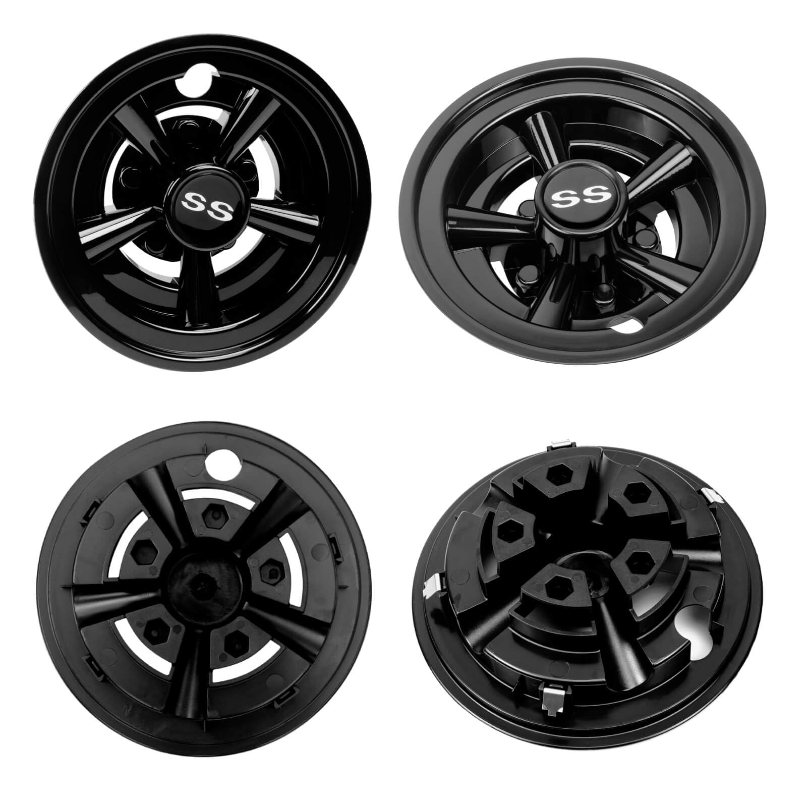 Snapklik.com : Golf Cart SS Wheel Covers Hubcaps, 8 Inch Golf Cart Hub ...