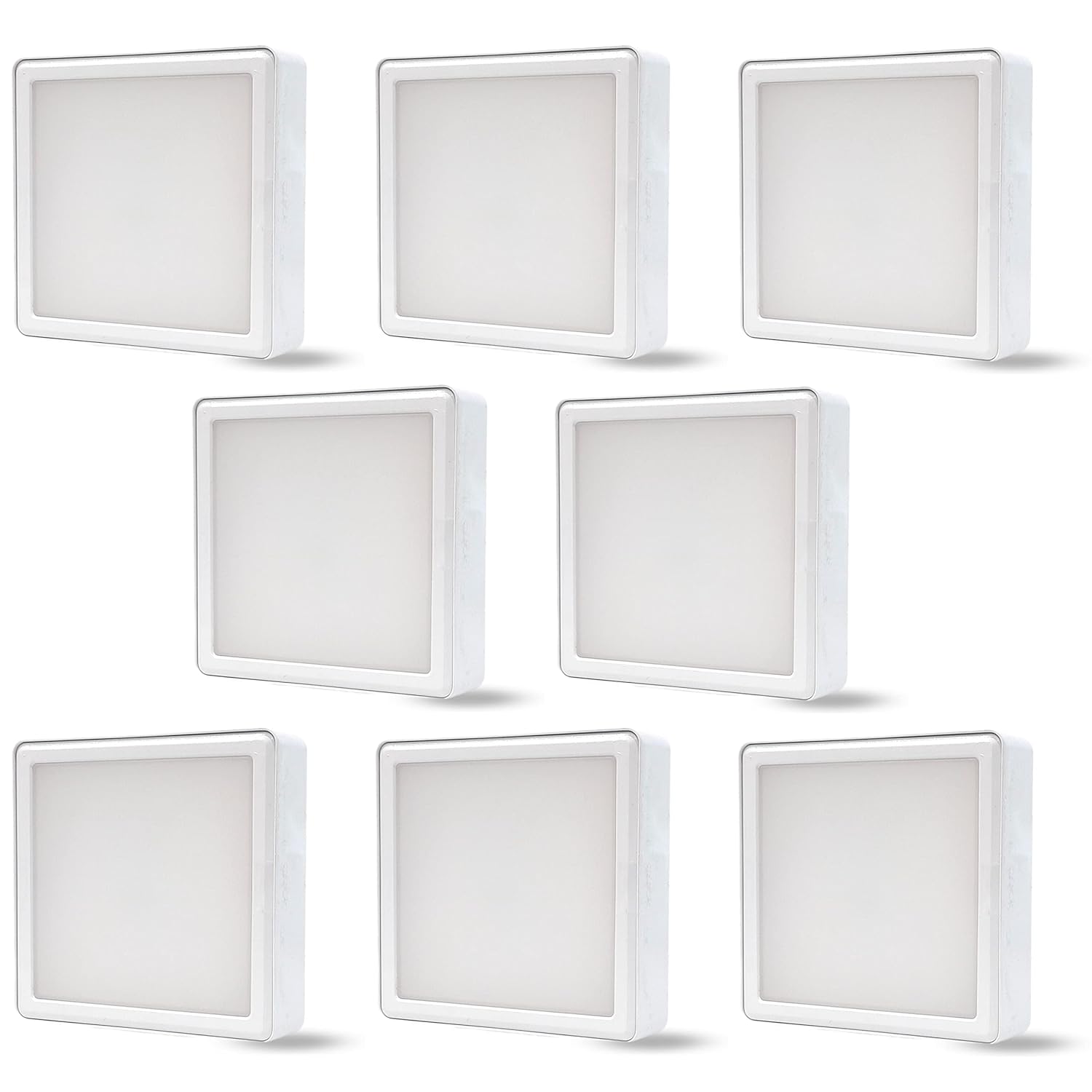Buy D’Mak 15 Watt Square PC LED Surface Panel Ceiling Light, Poly Carbonate Powder Coated ...