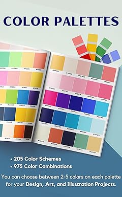 Color Palette Book: 205 Color Schemes, Inspiration for Graphic ...