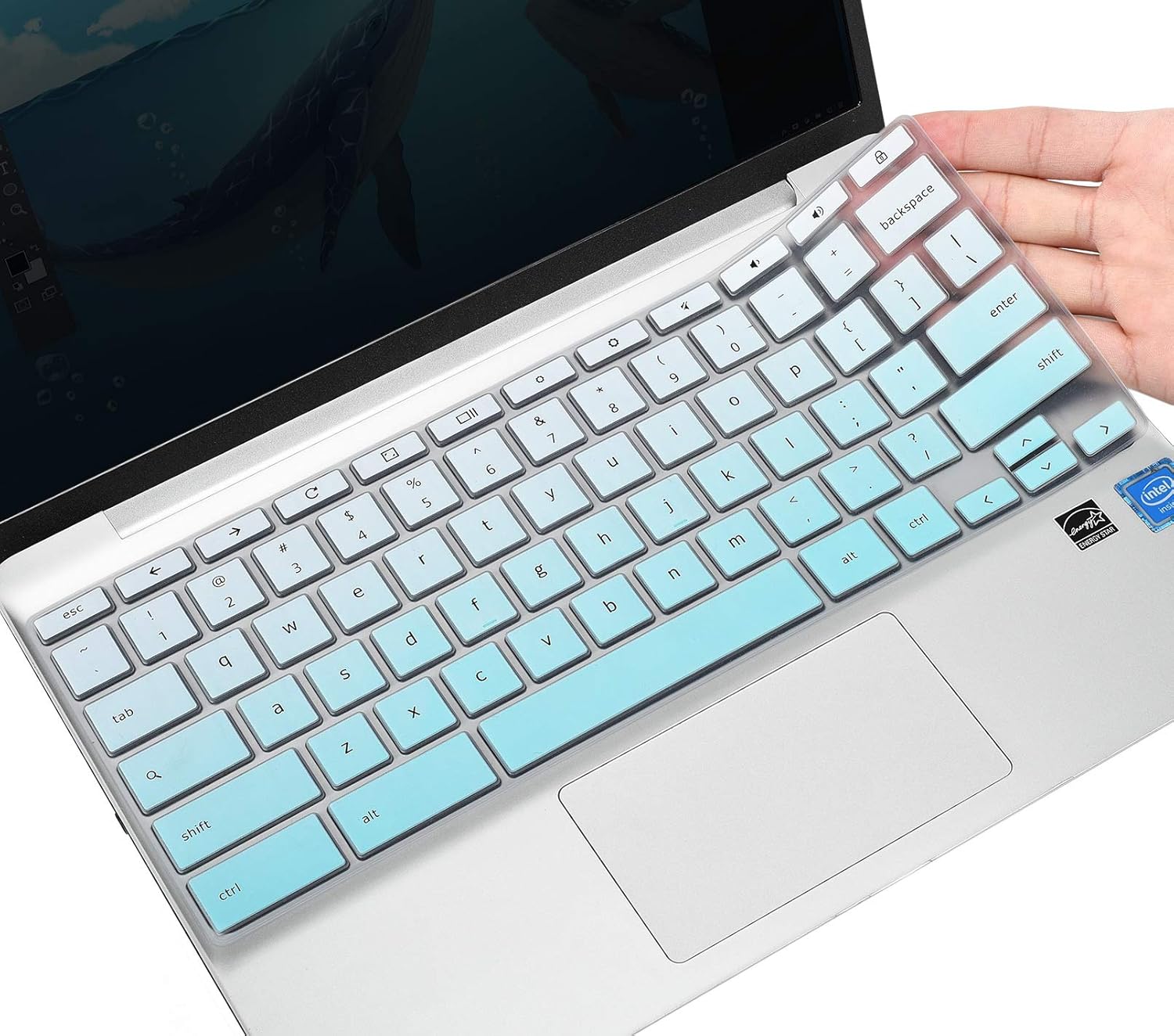 Amazon.com: Keyboard Cover Skin for HP Chromebook X360 14a 14", HP ...