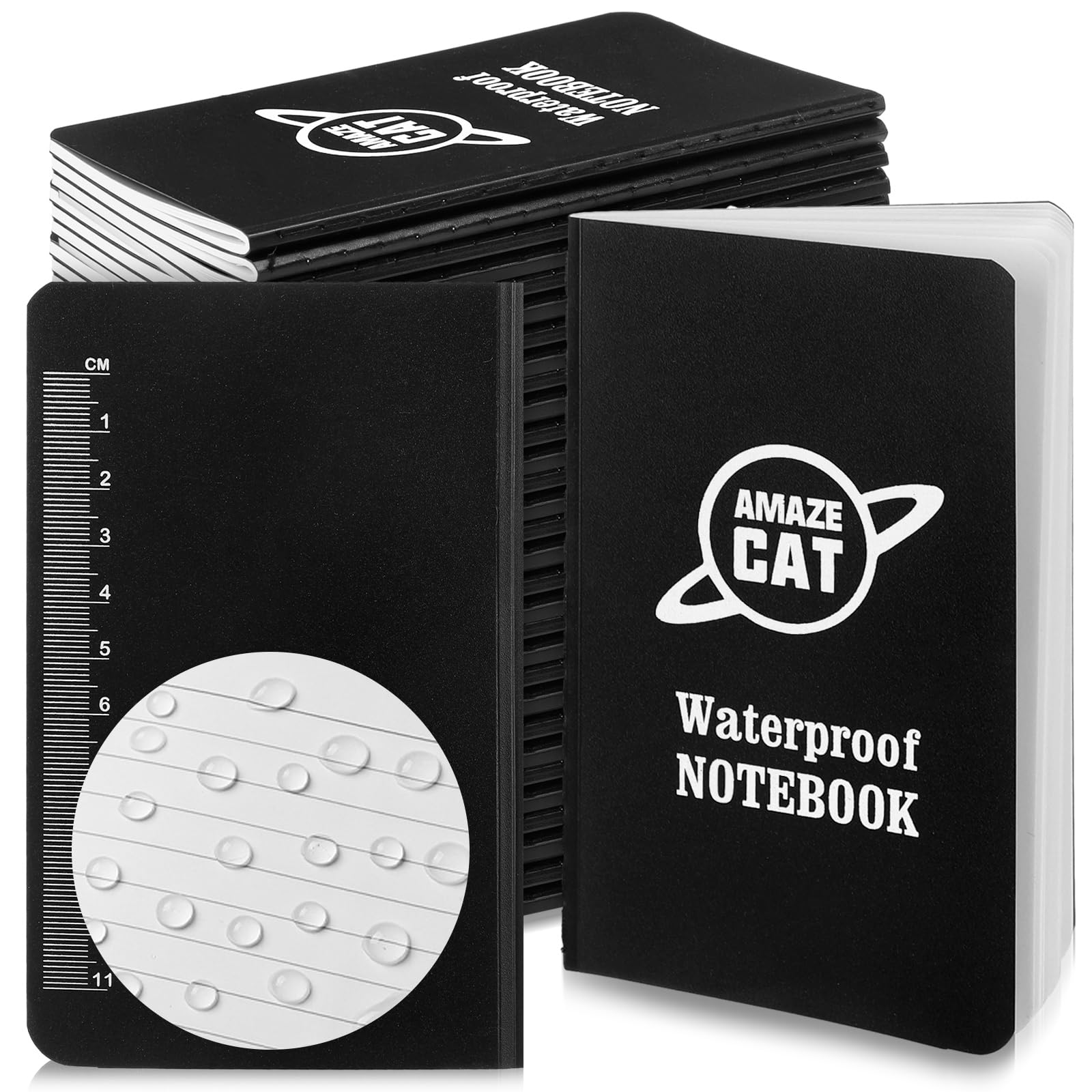 Amazon.com : Yeaqee 20 Pcs Waterproof Notebook 3.5 x 5.5 Inches All ...