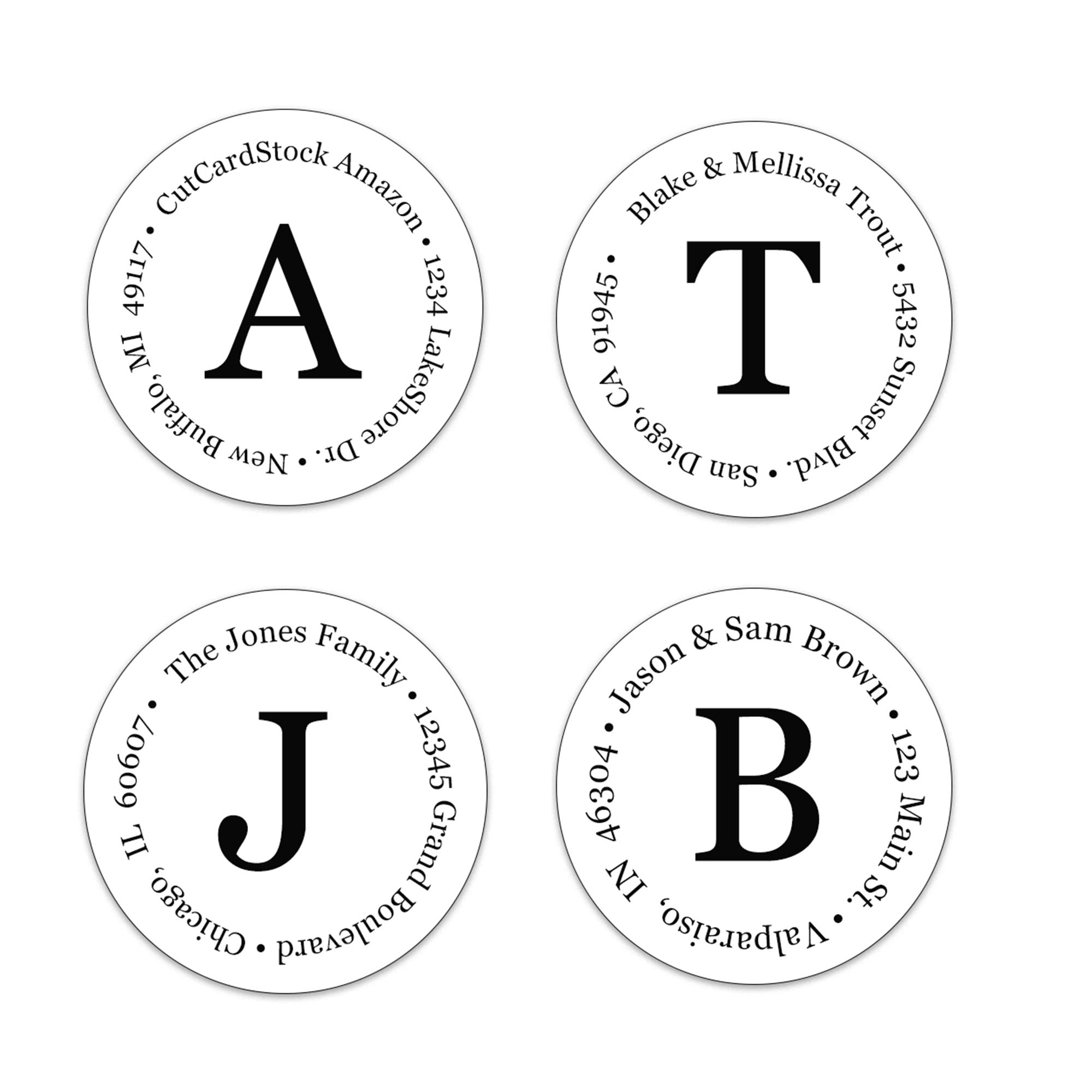 Return Label Address An Envelope Of A Circle On Example How To Address