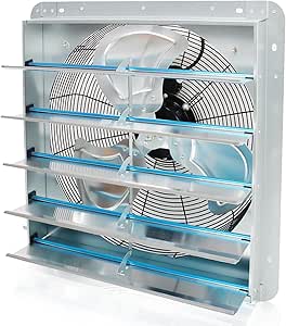 Amazon.com: YSMN 20 Inch Wall Mounted Fan Max Speed 3368 CFM Aluminum ...