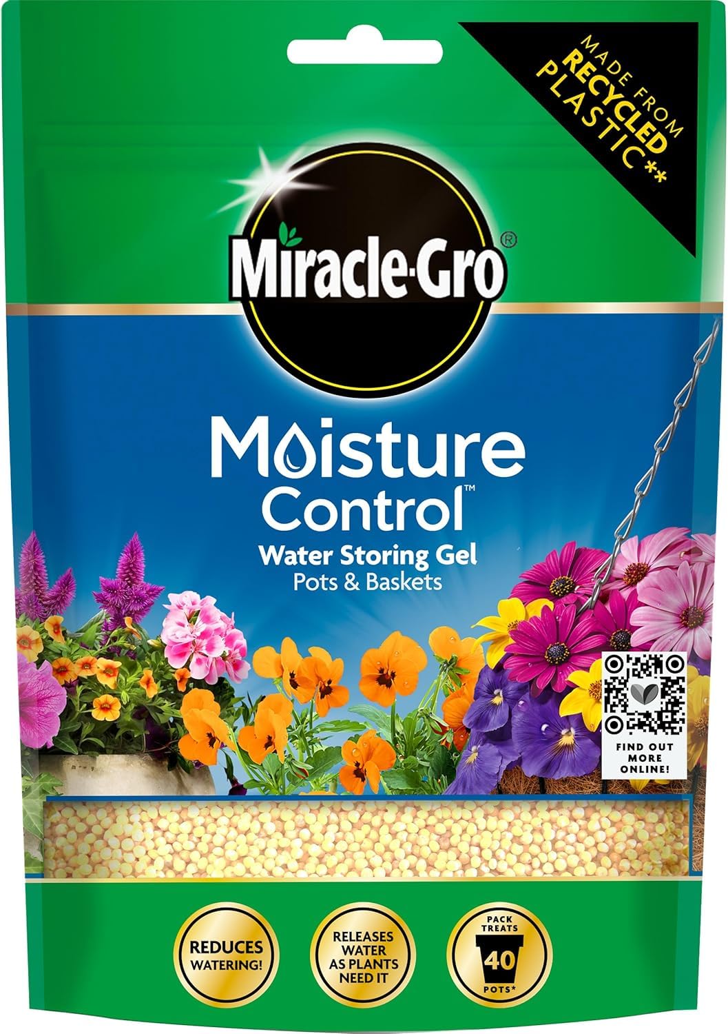 Miracle-Gro Slow Release Moisture Control 200g – Water-Storing Gel ...