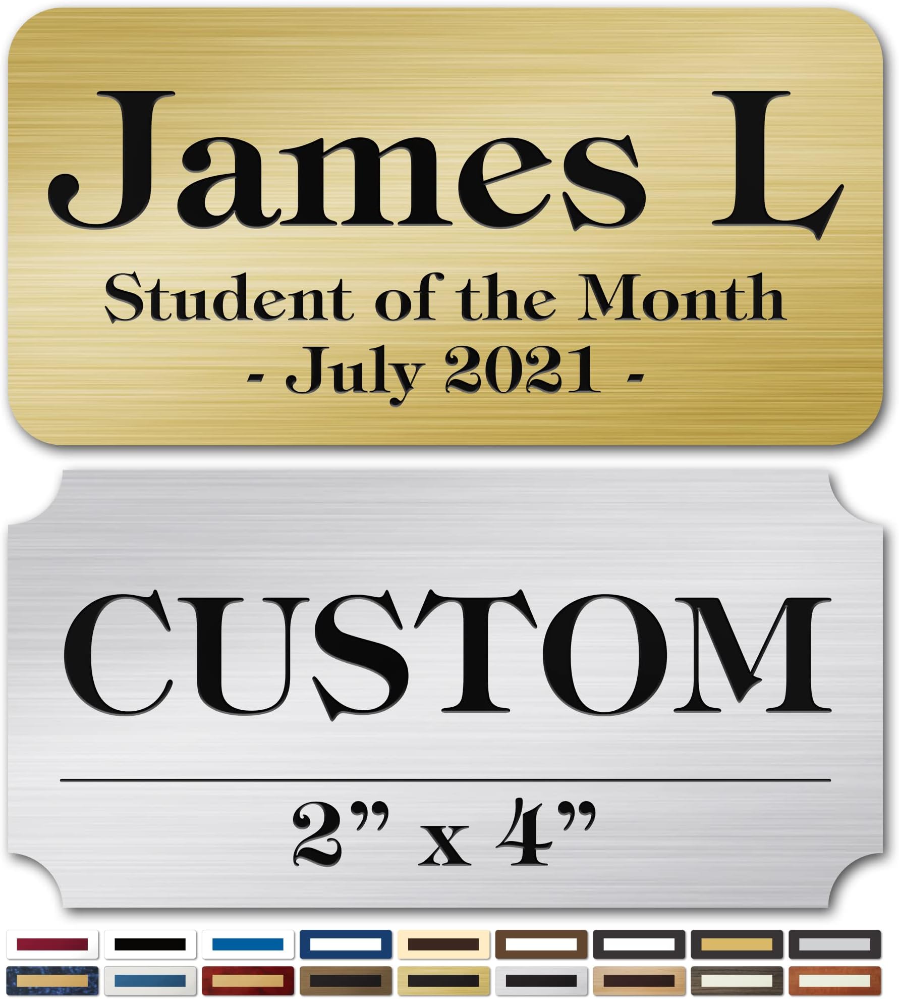 Amazon.com: Engraved Name Plate, Personalized Name Plaque - 1x3 inch ...