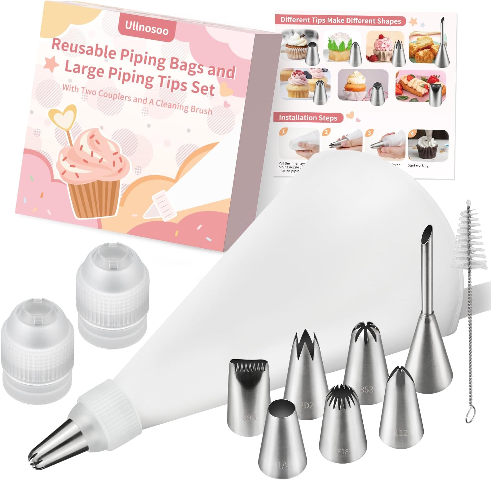 Amazon.com: Wenburg Versatile & Easy-to-Clean Large Icing Piping Bags ...