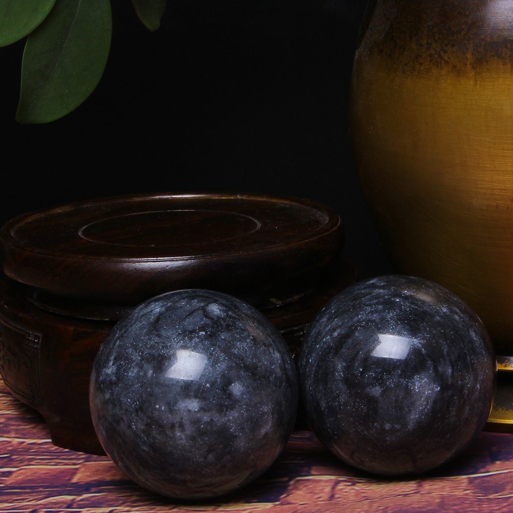 Snapklik.com : BRABUD 2 Dark Grey Marble Baoding Health Stress Exercise ...