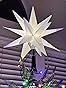 Amazon.com: Elf Logic 12" LED Bright White Moravian Star Tree Topper ...