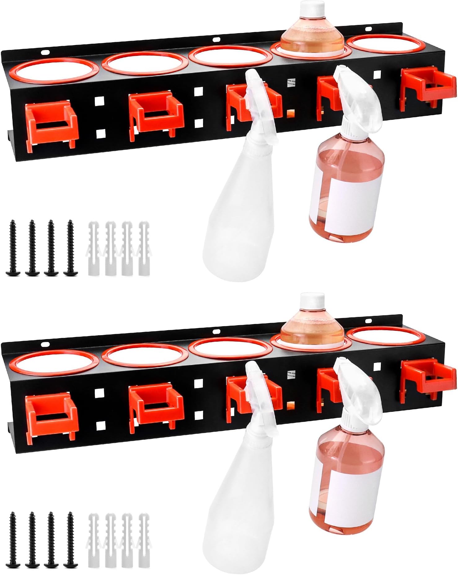 Amazon.com: TCD Parts Spray Bottle Storage Rack - Mountable - Holds 5 ...