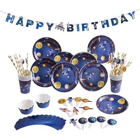 LIK Solar System Hanging Swirls Party Decorations, 30PCS Spiral ...