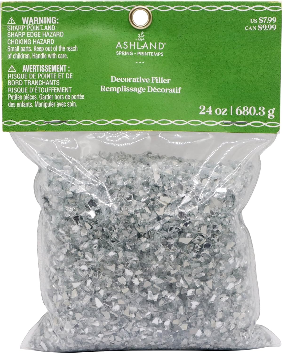Amazon.com: Silver Crushed Glass Decorative Filler by Ashland®-Spring ...