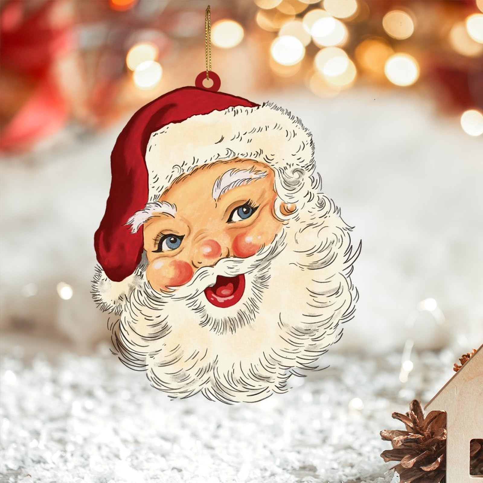 Old Fashioned Santa Clip Art Amazon.de: 2D Acryl Merry Christmas