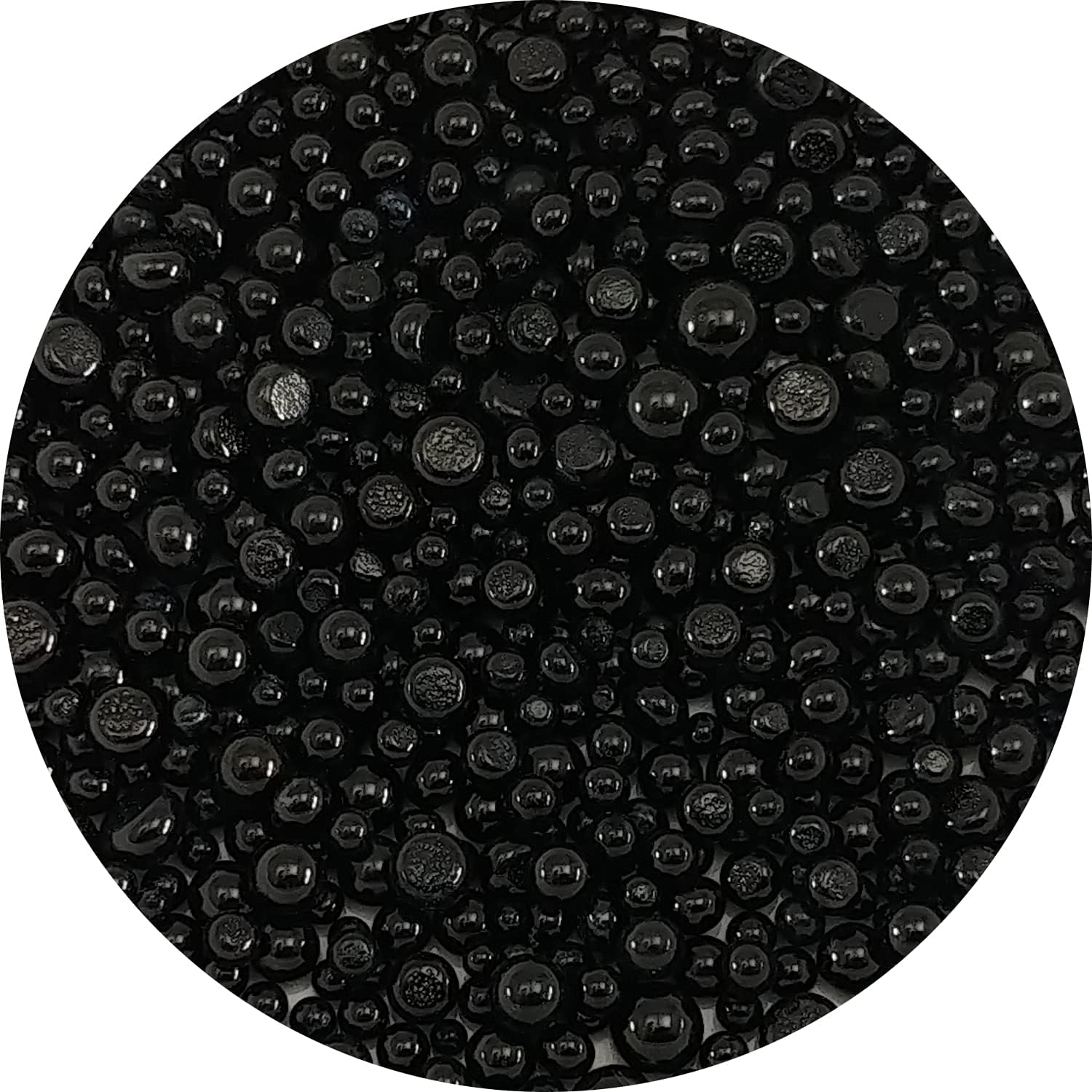 Amazon.com: Black Opal Frit Balls FB0100 COE 90 Glacial Art Glass ...