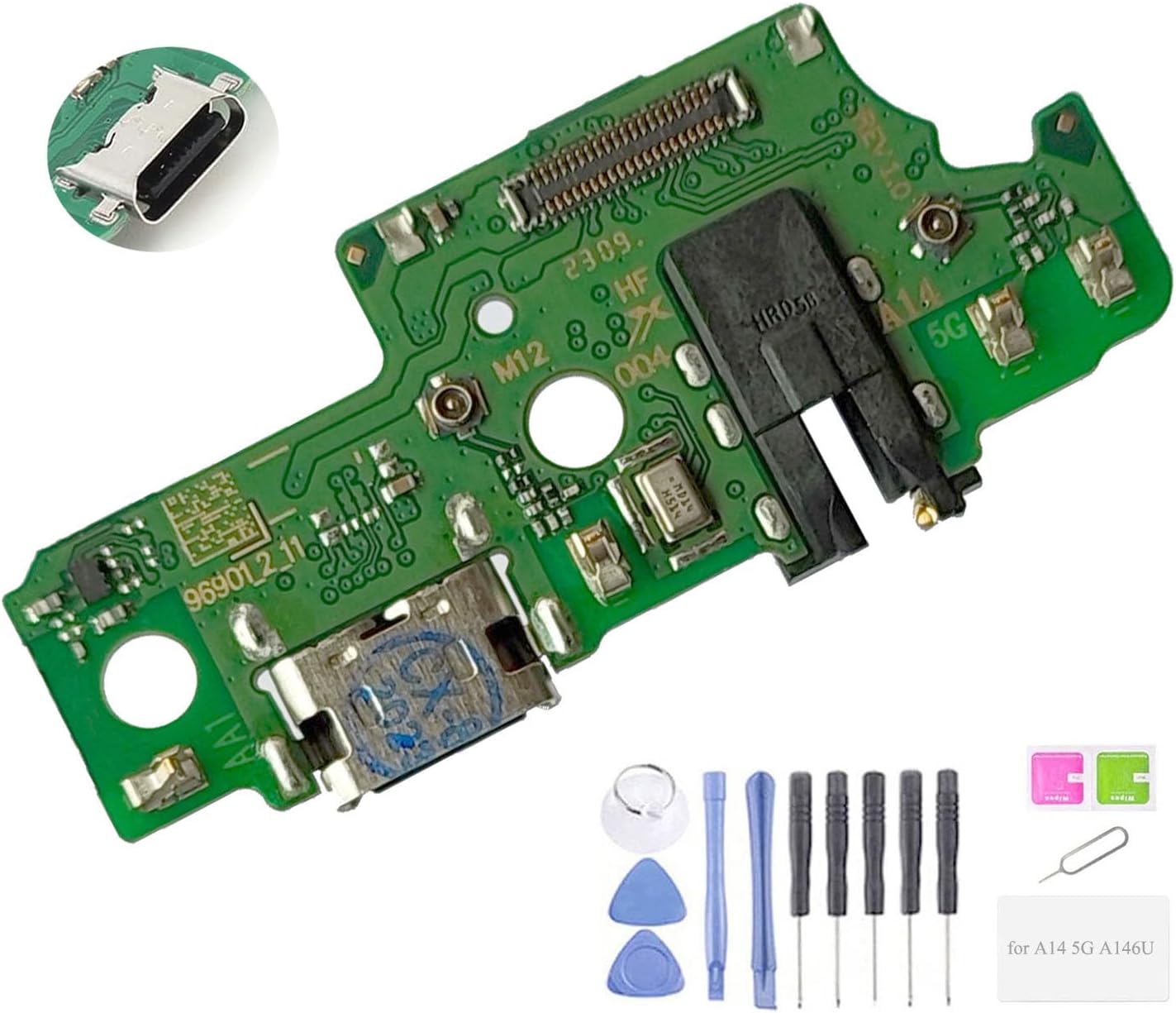 Amazon.com: Galaxy A14 (5G) Replacement Charging USB Port Board Parts ...