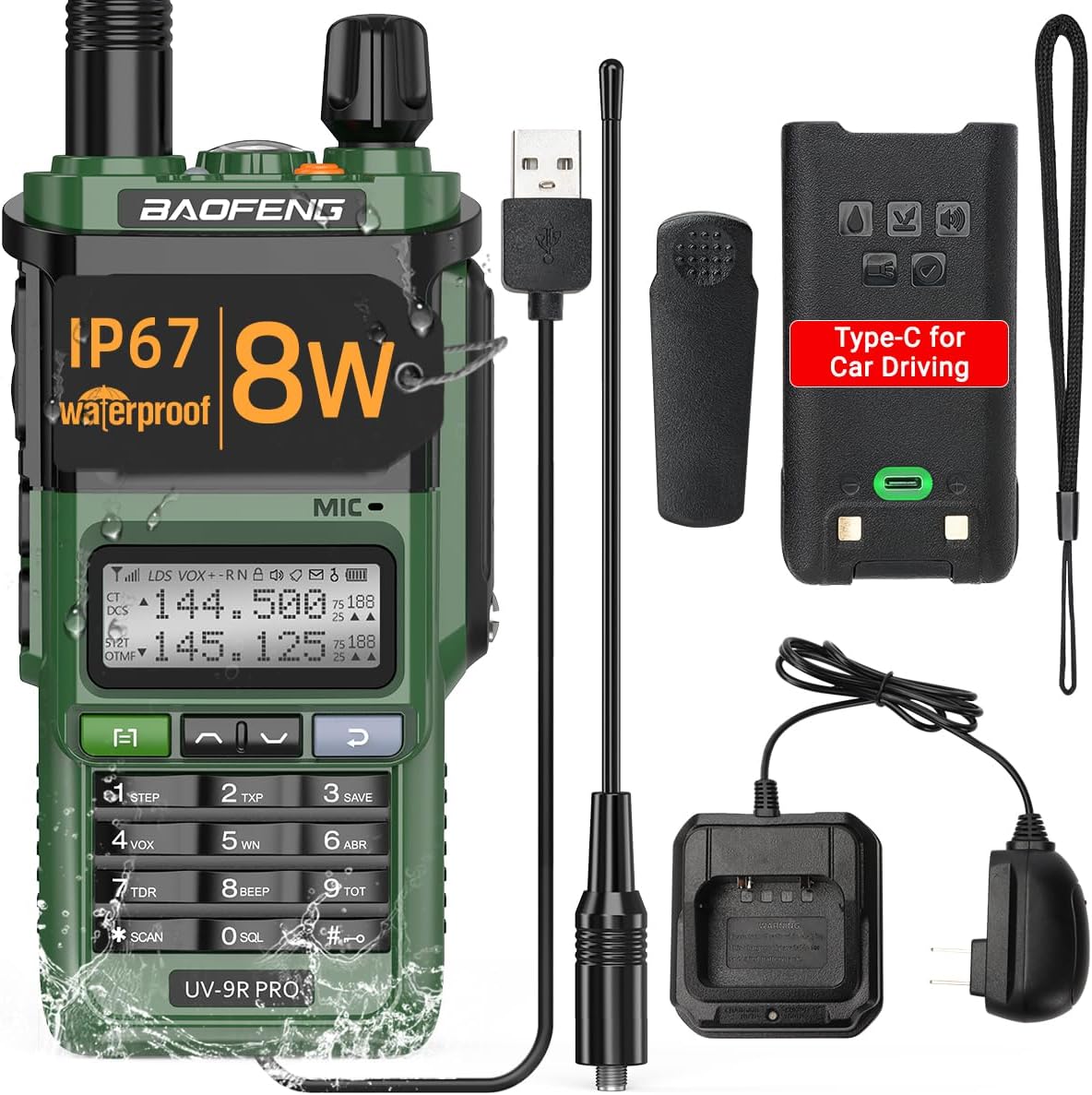 Amazon.com: 2 Pack BaoFeng UV-21R (Upgrade of UV-5R) Ham Radio Handheld ...