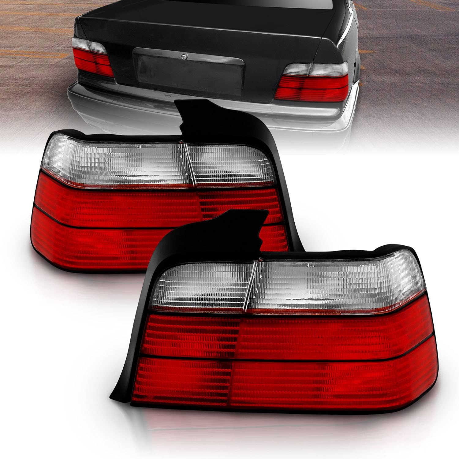 Amazon.com: DEPO E36 Tail Light - Rear Smoke Replacement Tail Brake ...