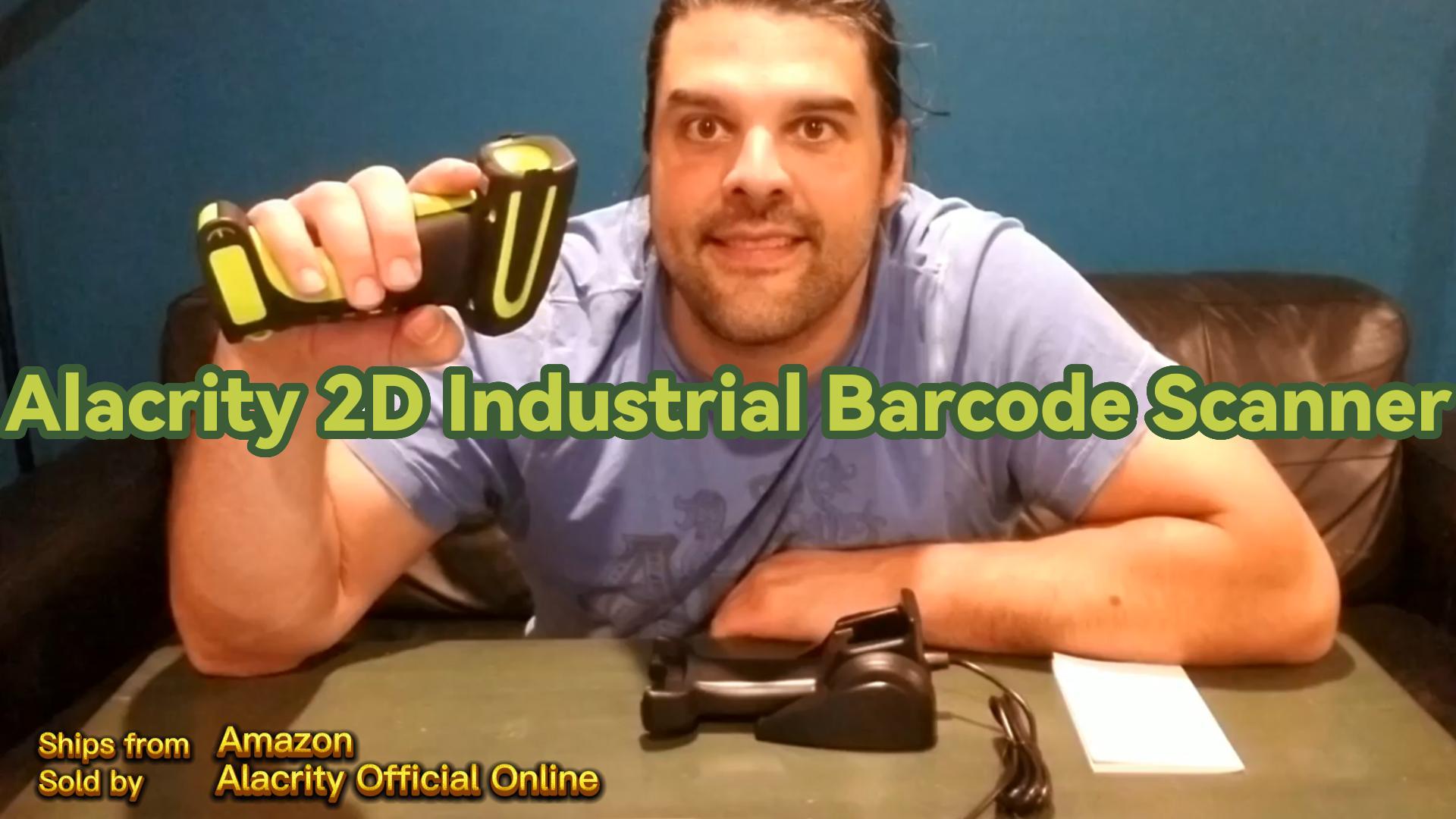 Watch Alacrity MJ-2020R Industrial Barcode Scanner with Wireless ...