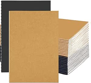 24 Pack A5 Blank Notebooks Bulk, 8.5x5.5" Blank Journals Bulk 60 Pages ...