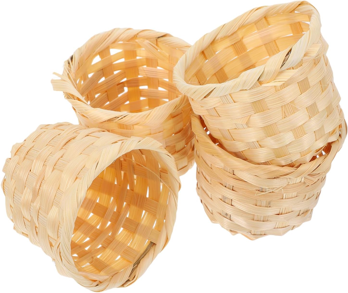 Amazon.com: 6PCS Mini Woven Baskets Without Handles for Party Favors ...