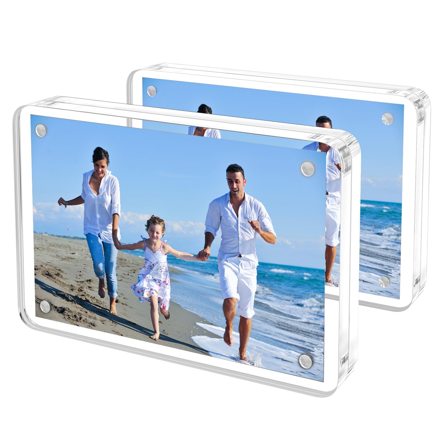 Amazon.com - PITBVO Acrylic Picture Frame, 2 Pack Acrylic Frames 5x7 ...