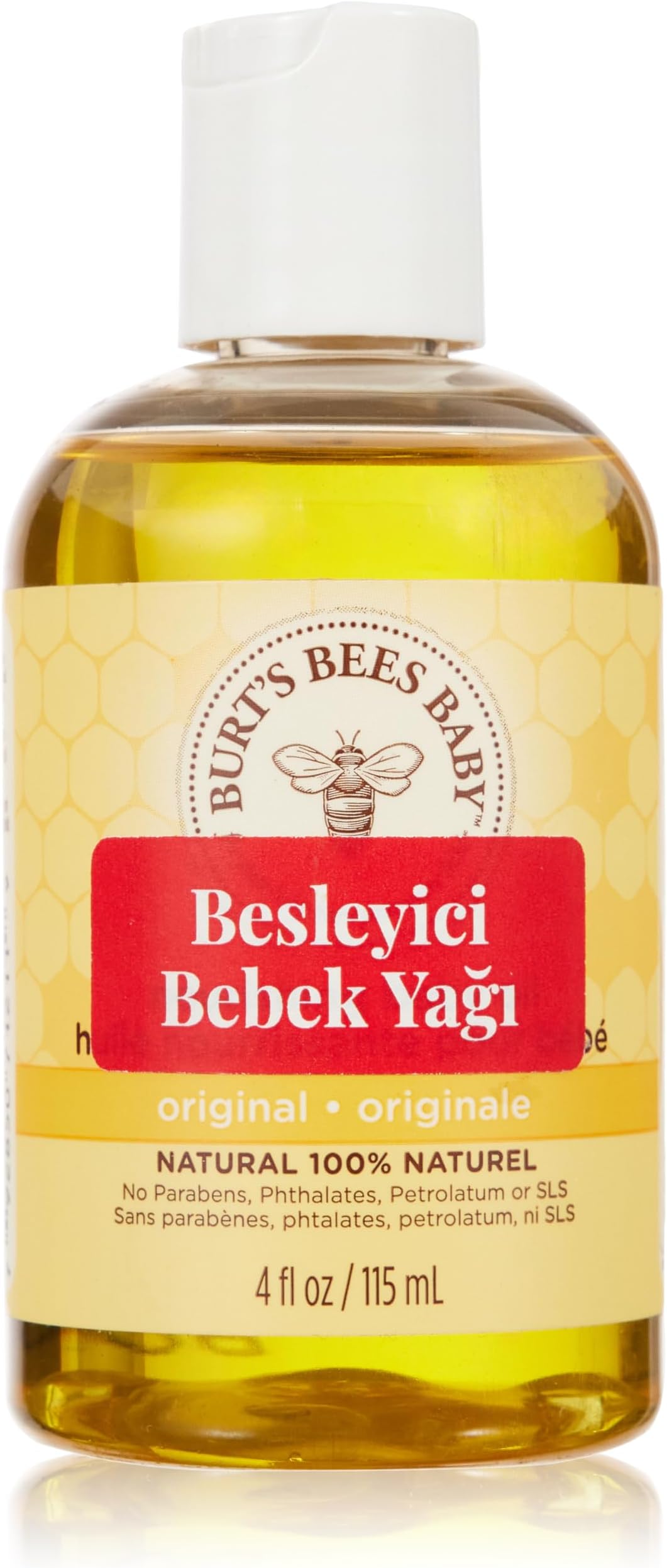 Buy Burt'S Bees Baby Bee Nourishing Oil Bottles, 4-Ounce (Sunset Yellow ...