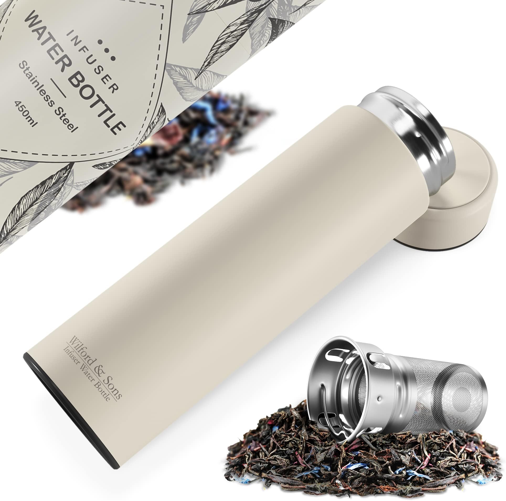 T2 Tea H999BU077 - Insulated Matcha Tea Flask with Stainless Steel ...