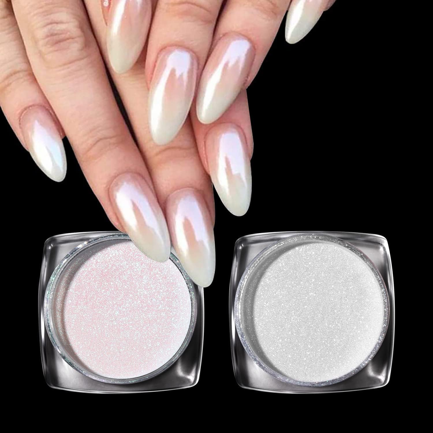 Amazon.com: PrettyDiva Aurora Chrome Nail Powder - 0.2g/jar Sample ...