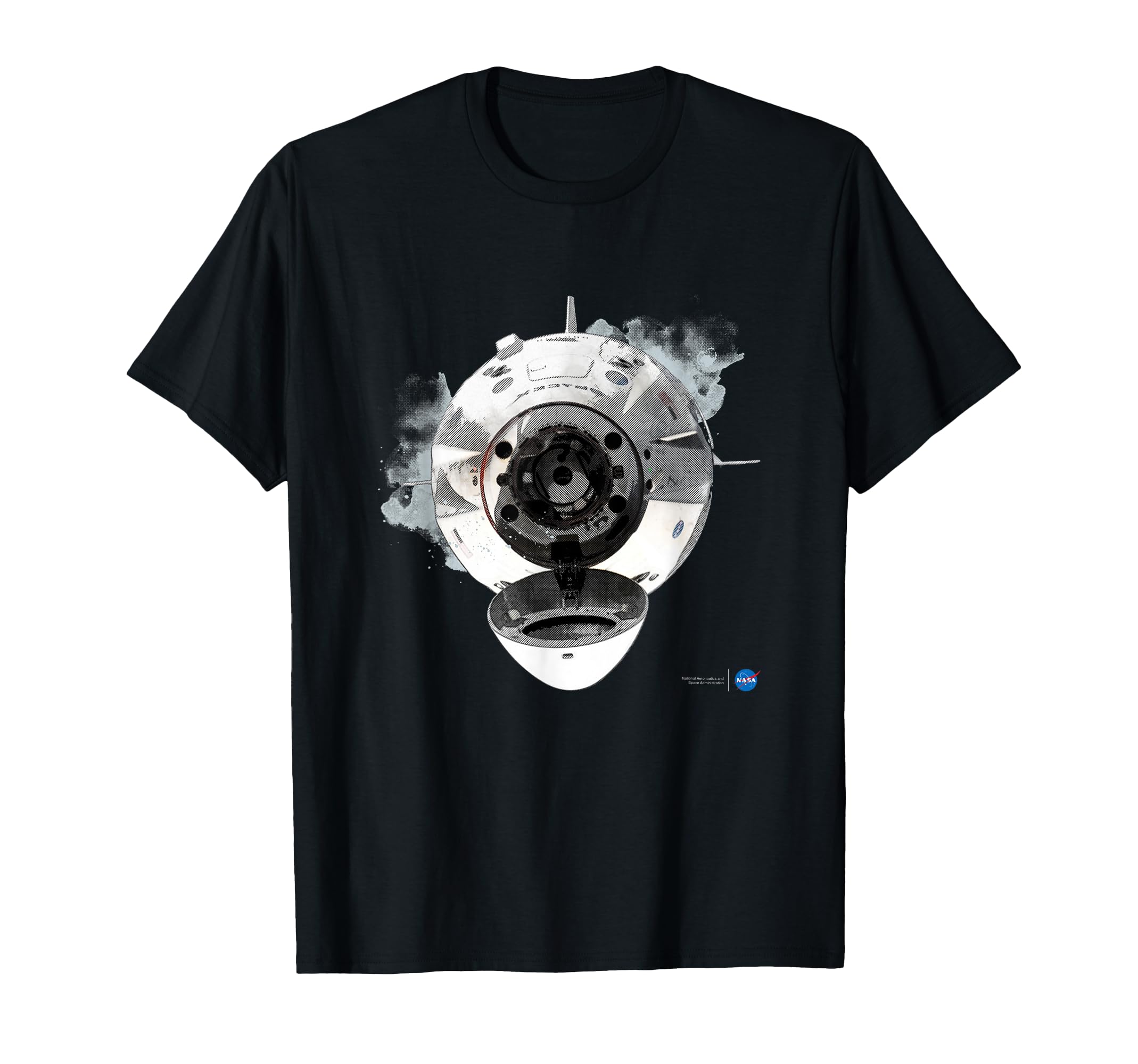 Amazon.com: NASA SpaceX Dragon Capsule Docking T-Shirt : Clothing ...