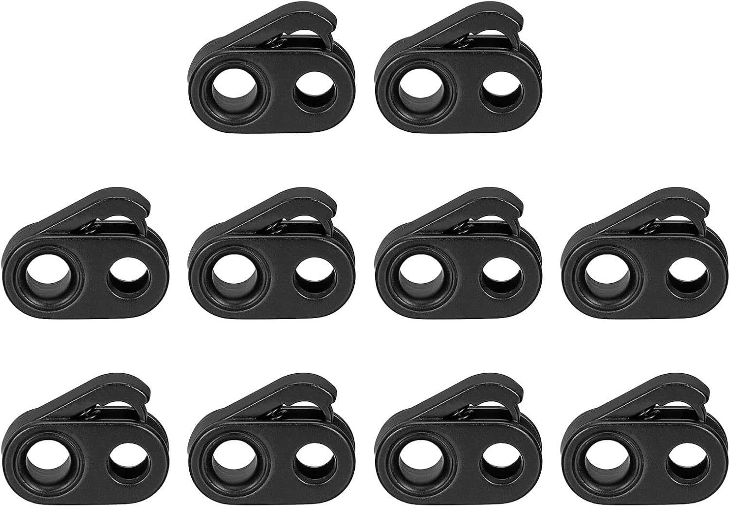 Amazon.com: uxcell Spring Cord Lock End Toggle, 10Pcs Double Hole ...