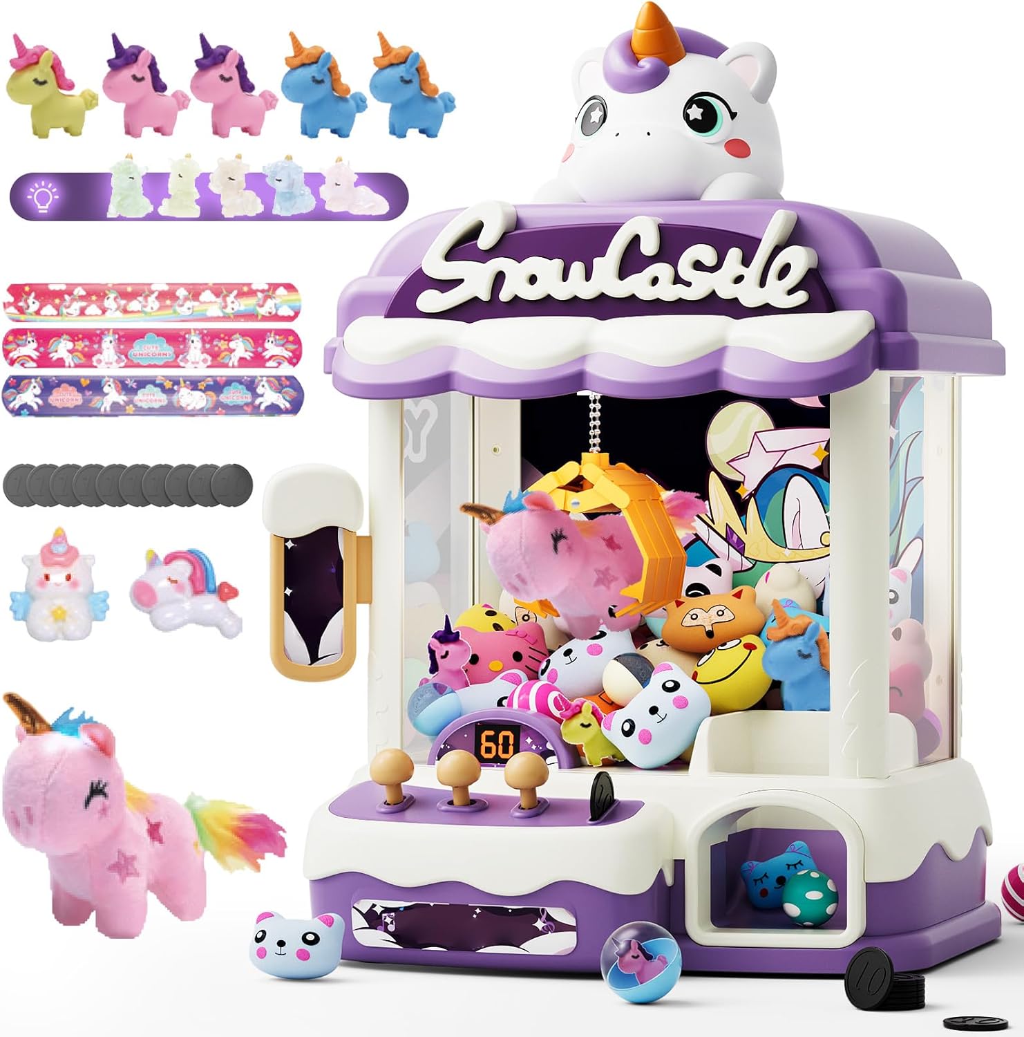 Amazon.com: Skirfy Large Claw Machines for Kids,Unicorns Toys for Girls ...