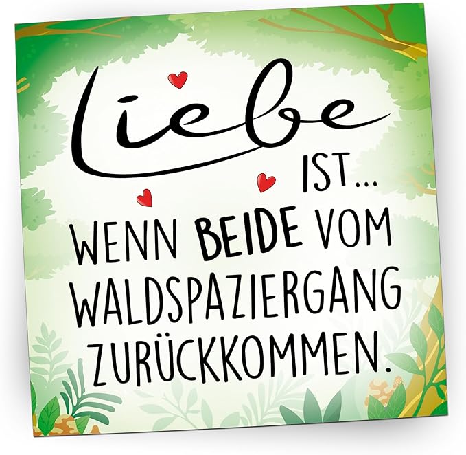 Amazon.de: wammi Kühlschrankmagnet mit Sprüchen | (Liebe ist wenn beide ...