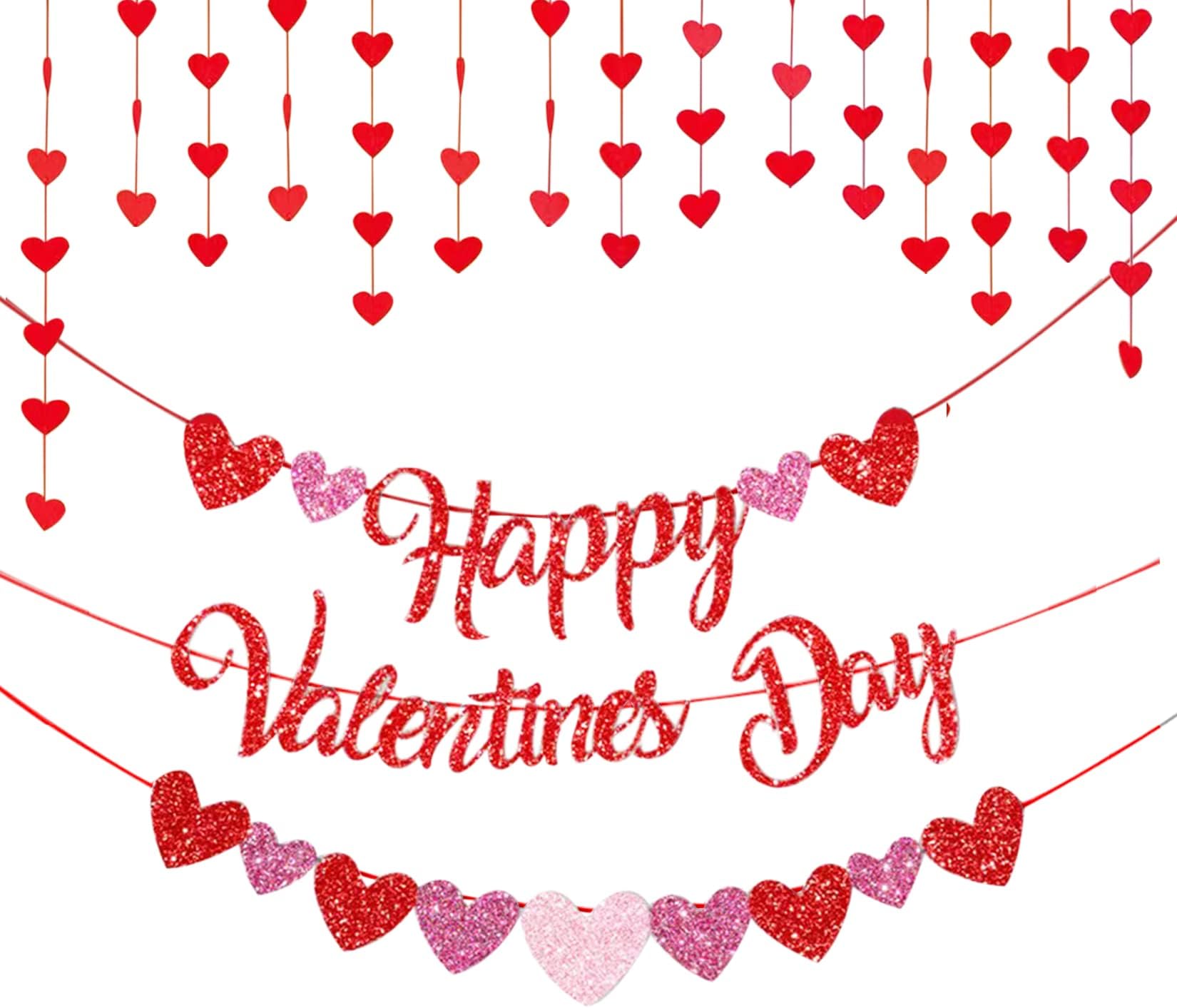 Amazon.com: YQUQWN, Happy Valentines Day Banner 72x44 Inch Valentine's ...