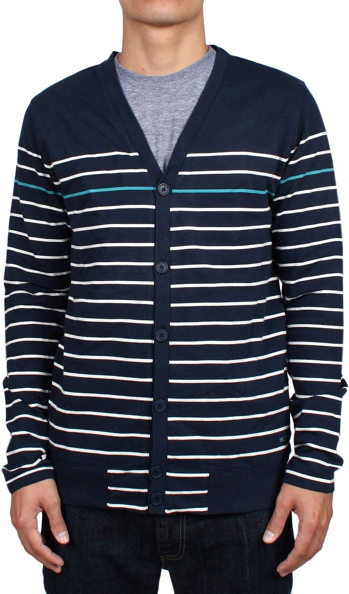 WeSC Men's Xander Fleece Cardigan, Jazz Blue at Amazon Men’s Clothing ...