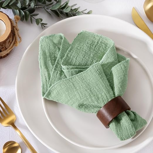 Amazon.com: MLMW Sage Green Easter Cloth Napkins Bulk 10 Pack Spring ...