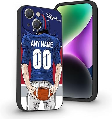 Amazon.com: VNGDA Custom Name & Number Football Case for iPhone17 Air ...