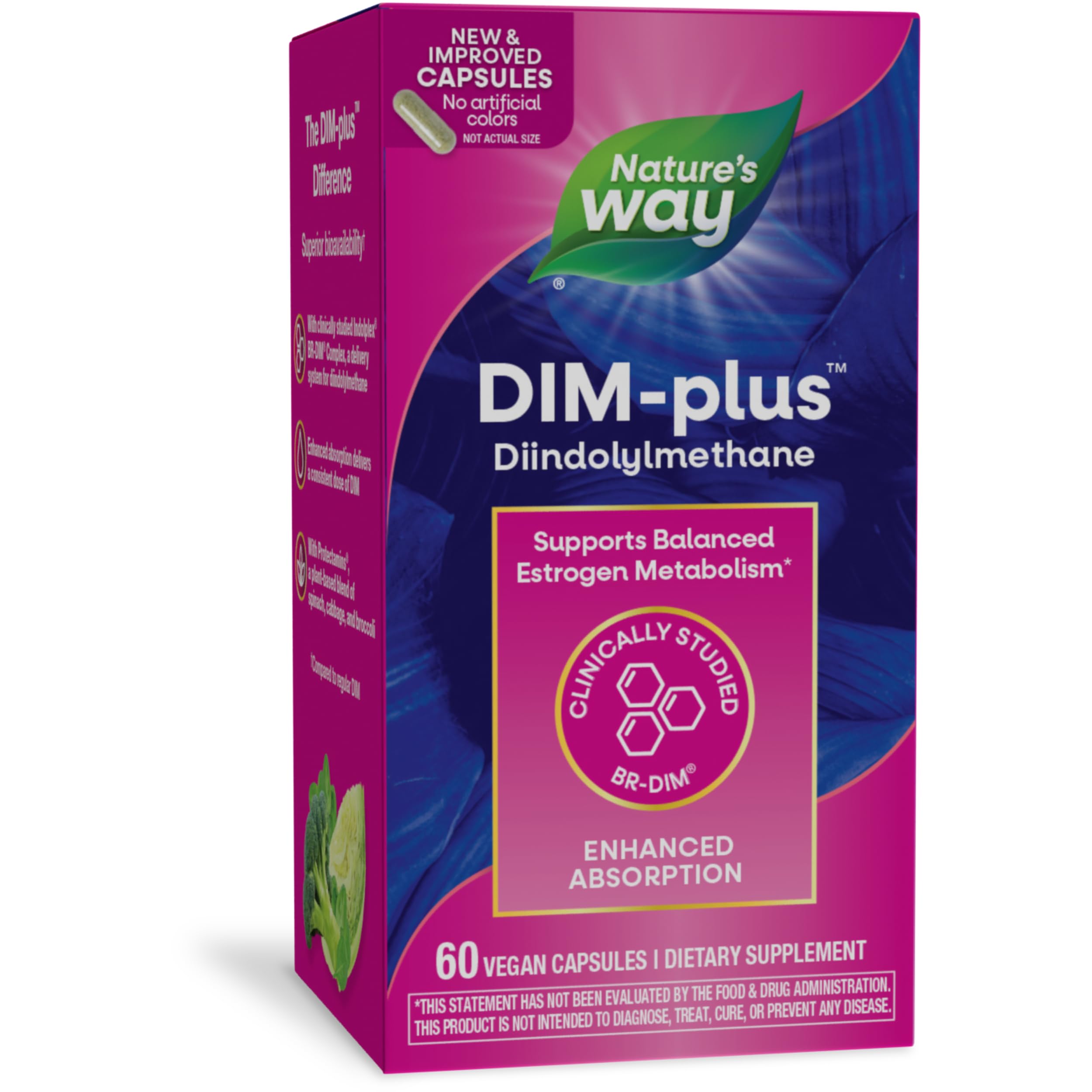 Amazon.com: Nature's Way DIM-Plus, suplemento DIM, apoya el metabolismo ...