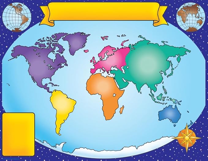 World Map Chart : Scholastic: Amazon.ca: Office Products