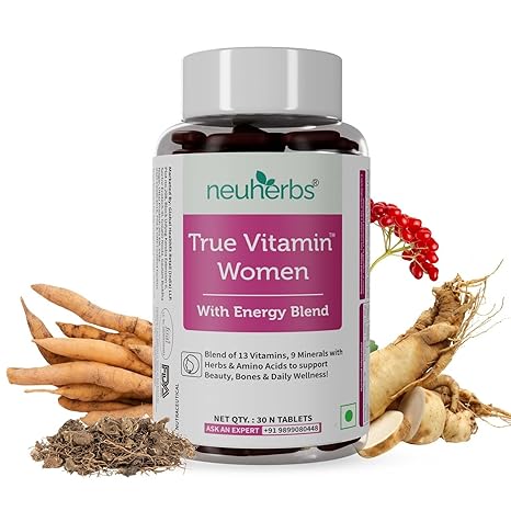 Neuherbs True Multivitamin Women -30 Veg Tablets | Plant Based ...