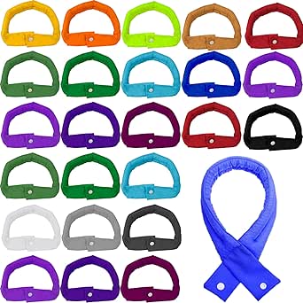 24 Pcs Cooling Bandana Cooling Neck Wrap Coolers Ice Cool Scarf for Hot ...