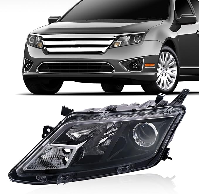 Amazon.com: Partzer Headlight Assembly for 2010-2012 Ford Fusion ...