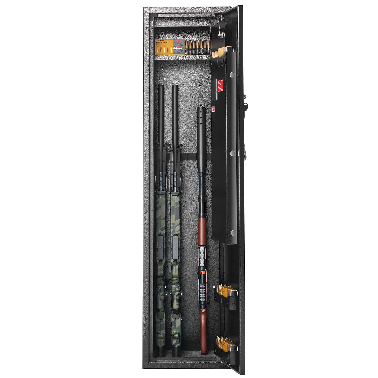 VEVOR 6-8 Rifles Gun Safe, Rifle Safe with Fingerprint & Digital Keypad ...