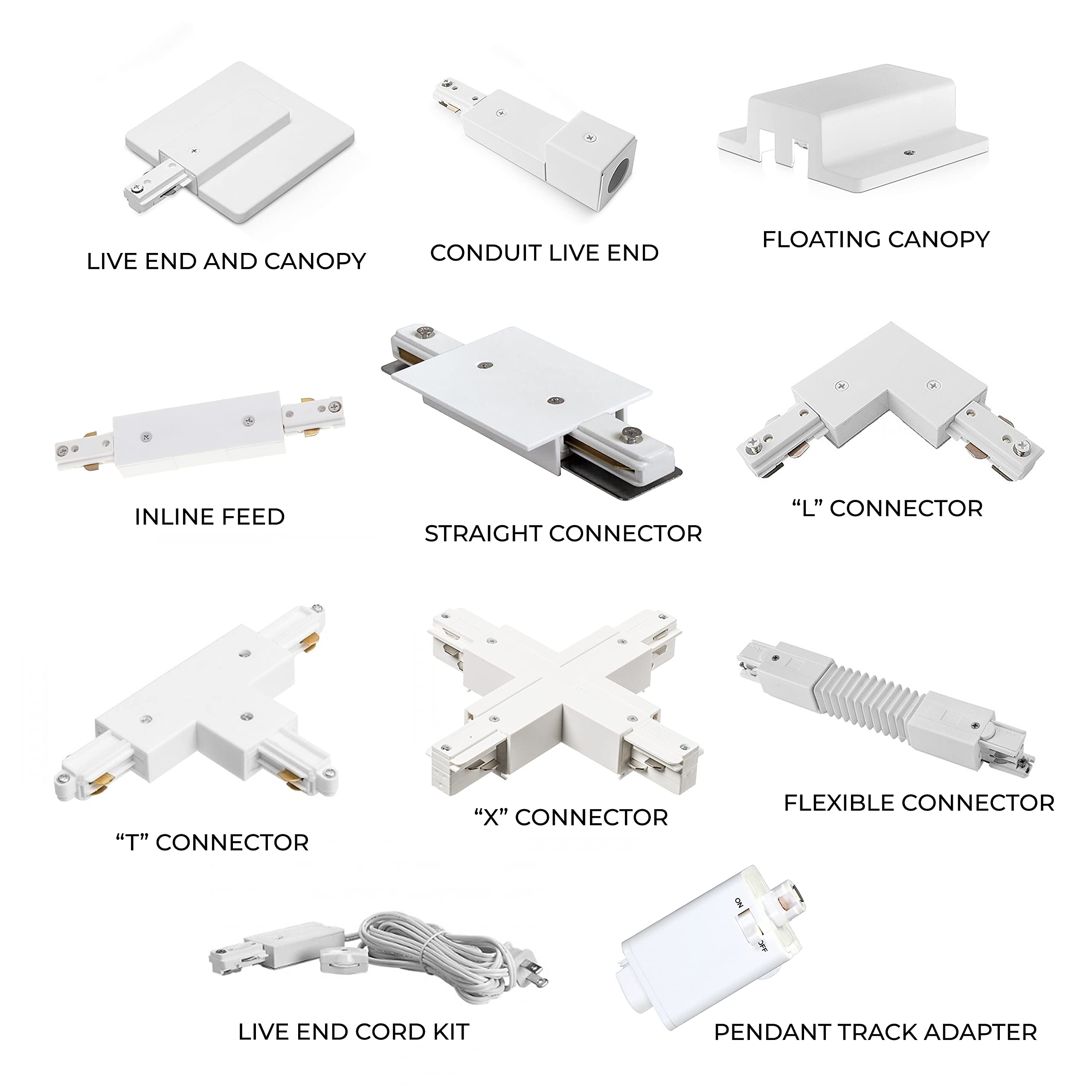 Track Lighting Flexible Connector Replacement Magnetic Track Light