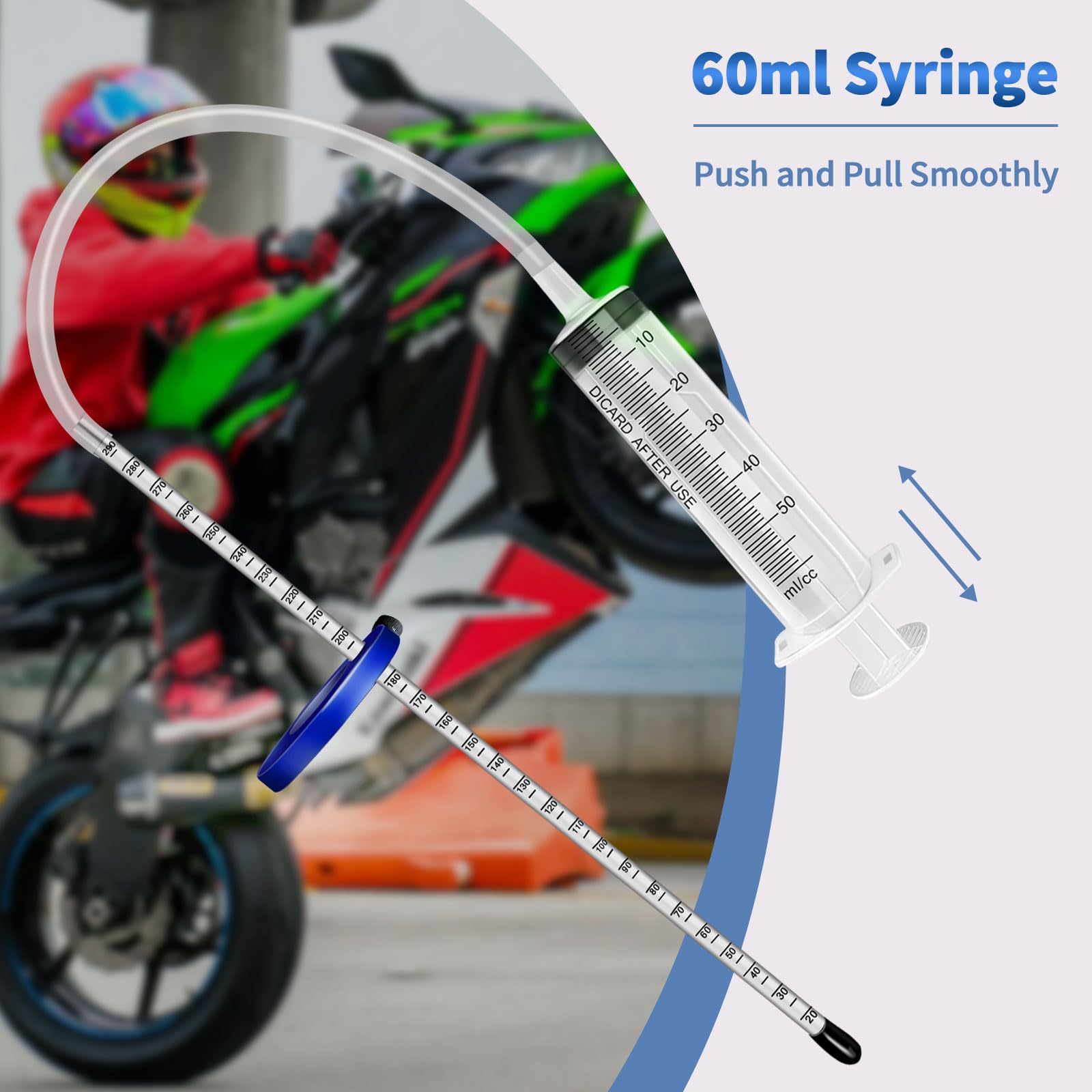 Snapklik.com : 2025 Upgrade Fork Oil Level Tool Accurate 300 Mm ...