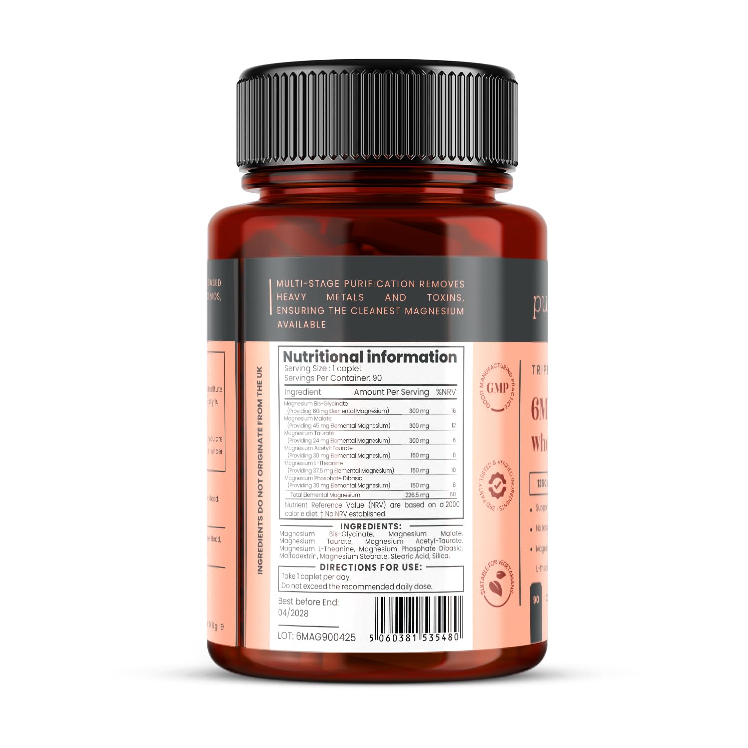 Snapklik.com : Double Strength Magnesium Whole Body Complex 1350mg X 90 ...