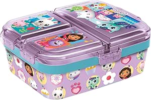 Gabby's Dollhouse: Lunch Box with 3 Extra Separate Compartments: Lunch ...