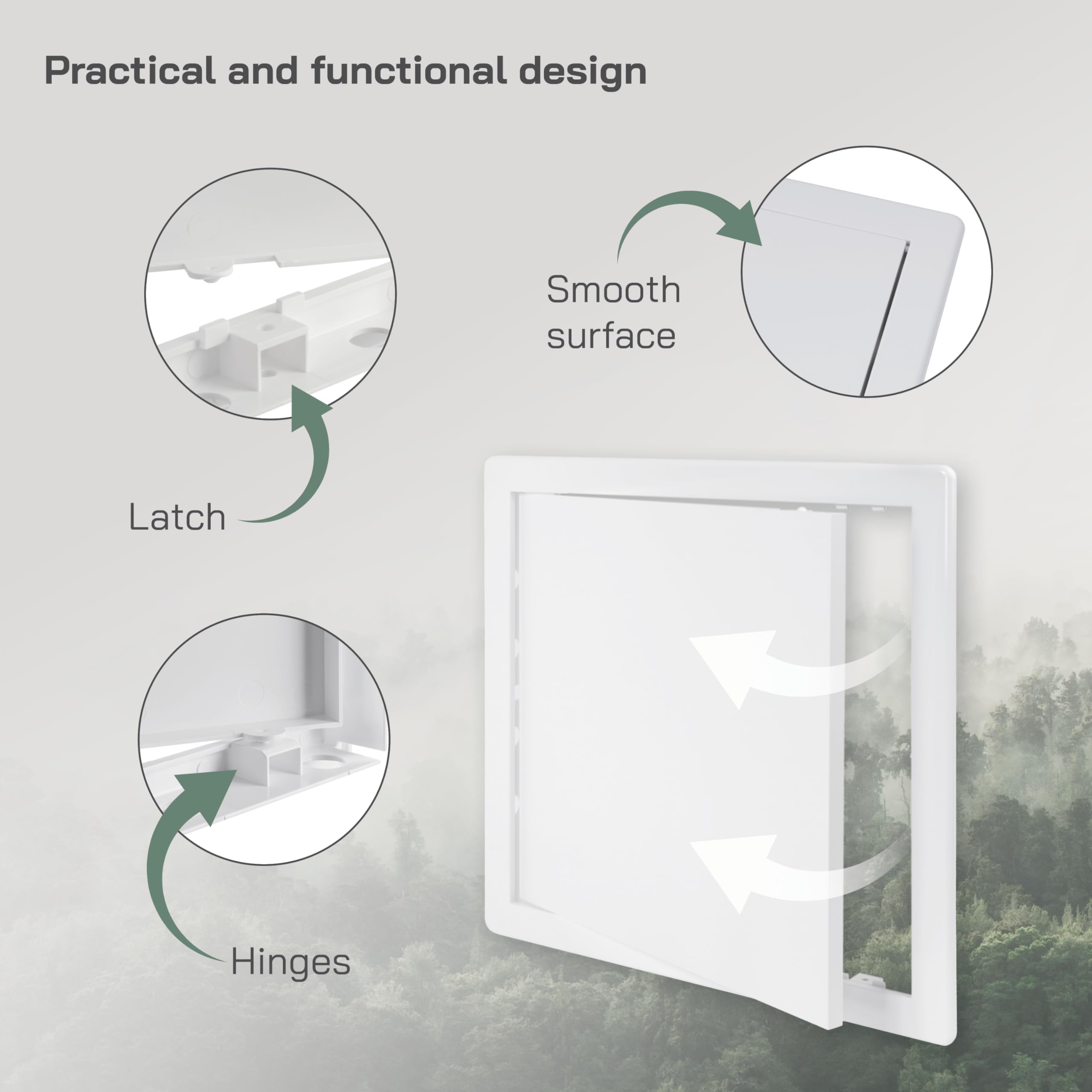 Vent Systems 12 x 12 Inch / 300 x 300 mm Access Panel – Easy Access ...