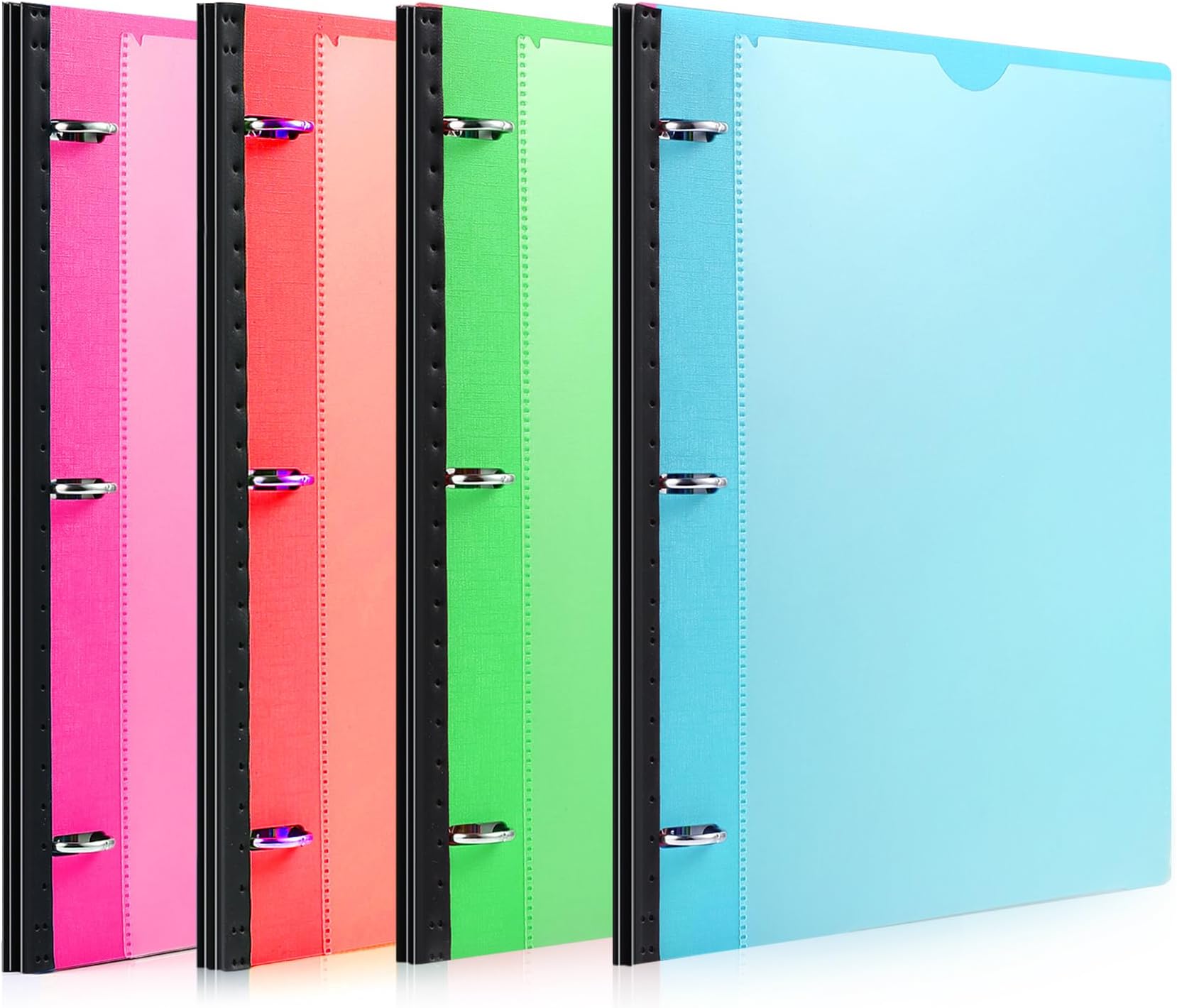 Amazon.com : MAKHISTORY Telescoping 3 Ring Binder-4PCS, Flexible Binder ...