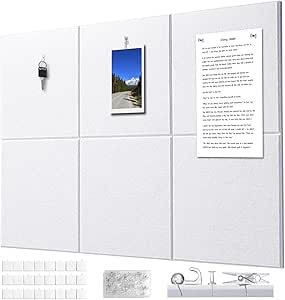 G Gamit Felt Wall Tiles Bulletin Board Large Cork Board Alternative 6 ...